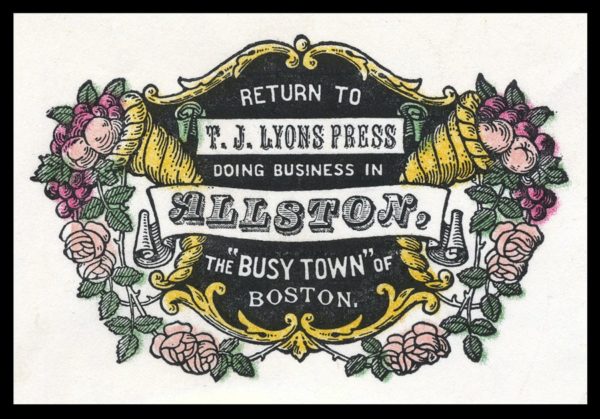 Ephemera Society of America | TJ Lyons, Boston’s Old-Timey Printer