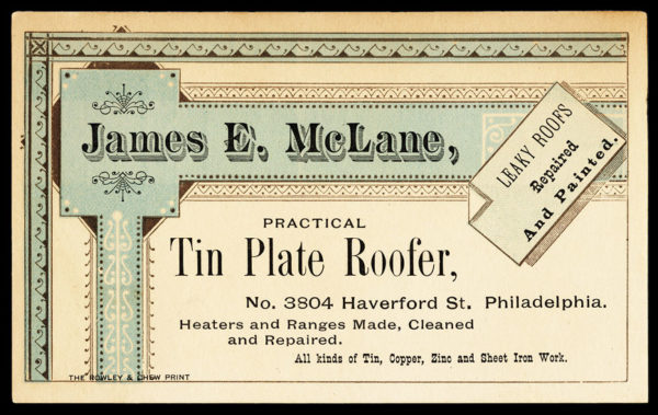 Ephemera and Roofing | Blog Post from the Ephemera Society of America
