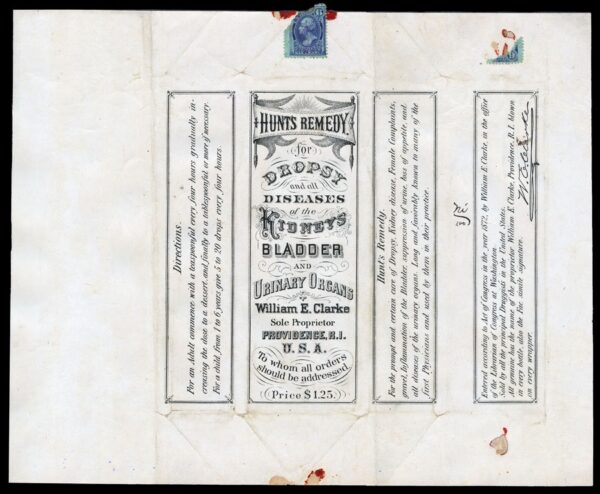 Ephemera Advertising | Hunt's Remedy | Advertising History